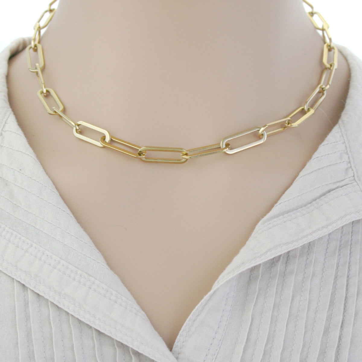 Stainless Steel Paper Link Chain – Kohi Jewels